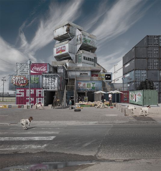 Designer visualises the sinister architecture of a post-apocalyptic ...
