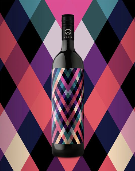Geometric patterns reflect wine tasting experience | Creative Bloq