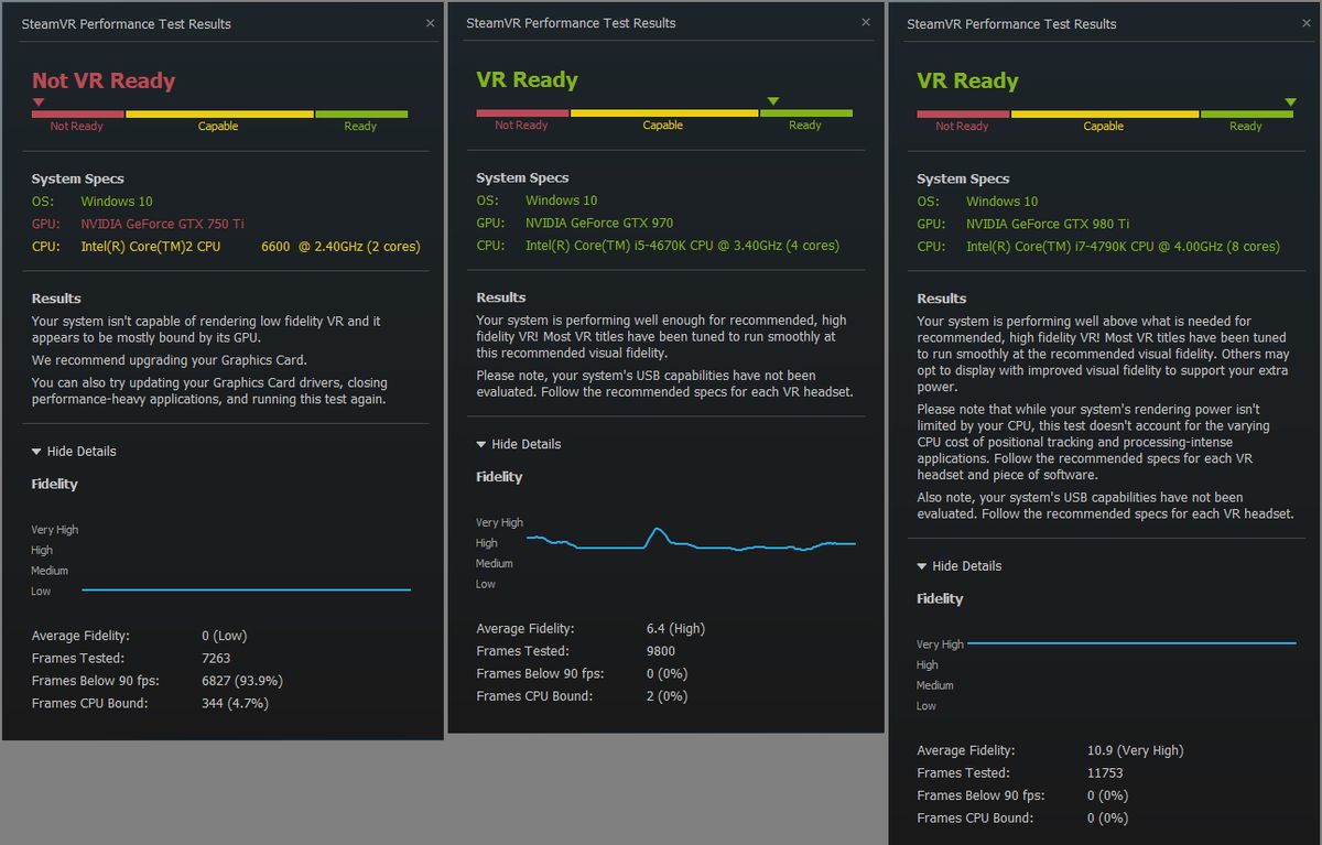 Download the SteamVR performance test to see if your PC can run the ...