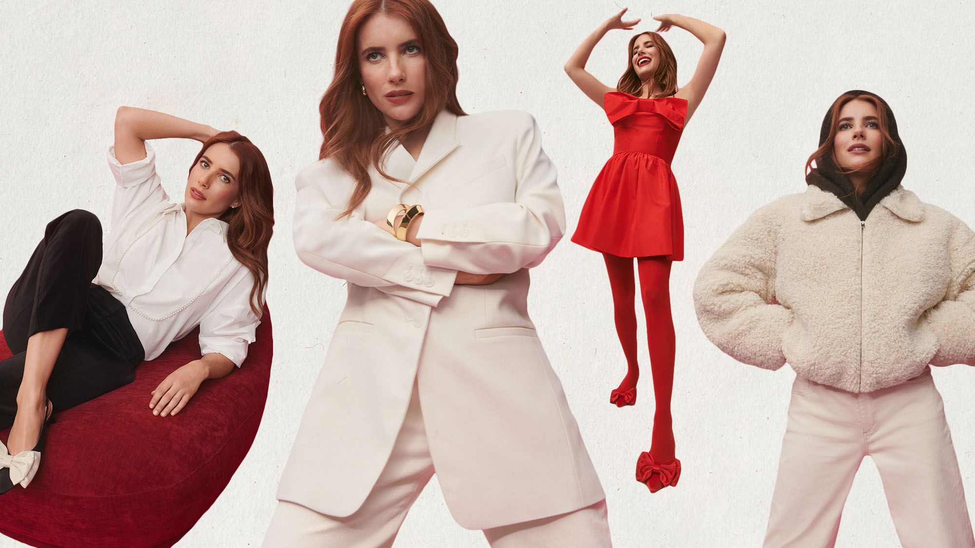 Shop the Emma Roberts x Loft Holiday Collection | Who What Wear