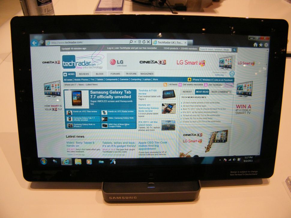 Hands on: Samsung Series 7 Slate PC review | TechRadar