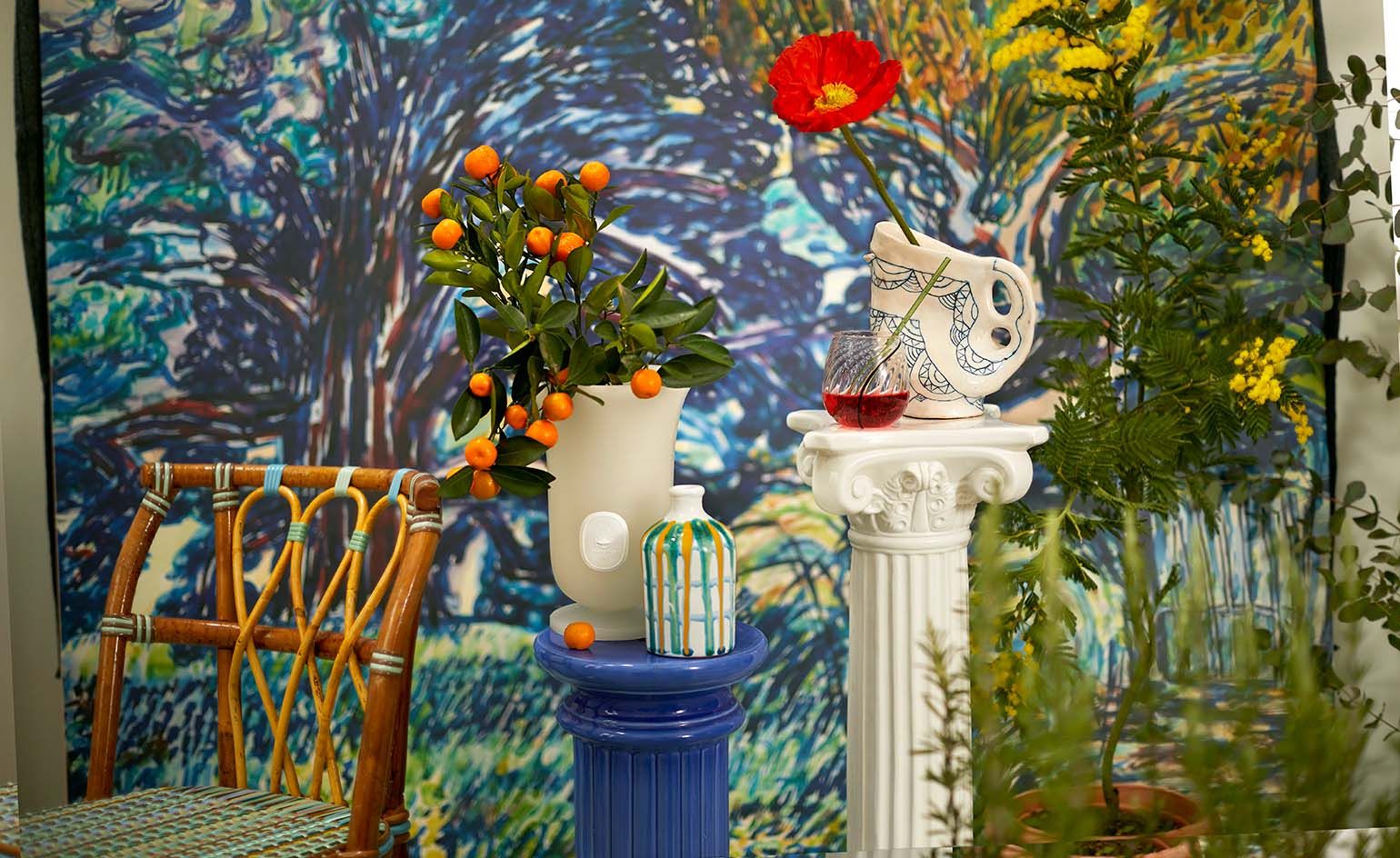 Diptyque Home Décor launches vibrant tableware and wallpaper | Wallpaper