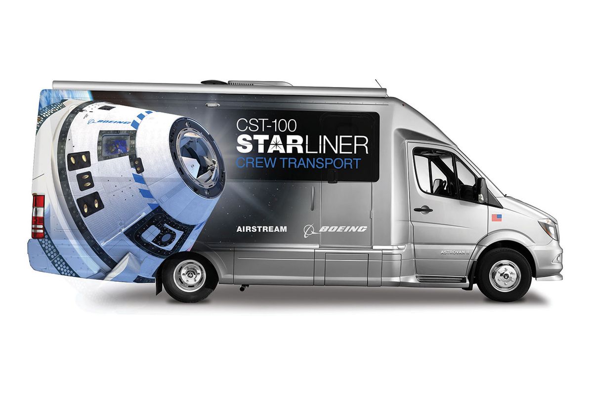 Astrovan II: Airstream Builds New Transport for Boeing Starliner Crews ...