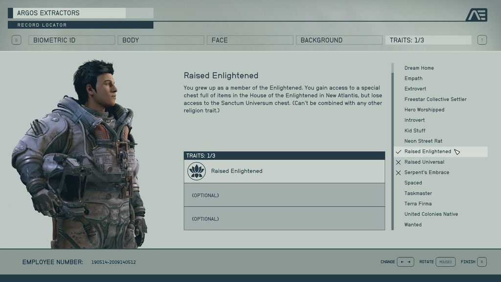Starfield Raised Enlightened or Universal: Which trait is better ...
