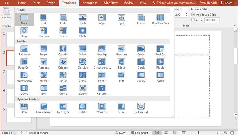 How to use PowerPoint transitions to improve presentations | Windows ...