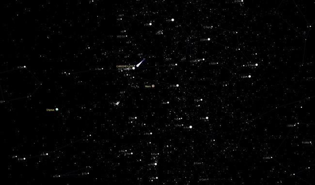 See the green comet near Mars in the night sky this week | Space