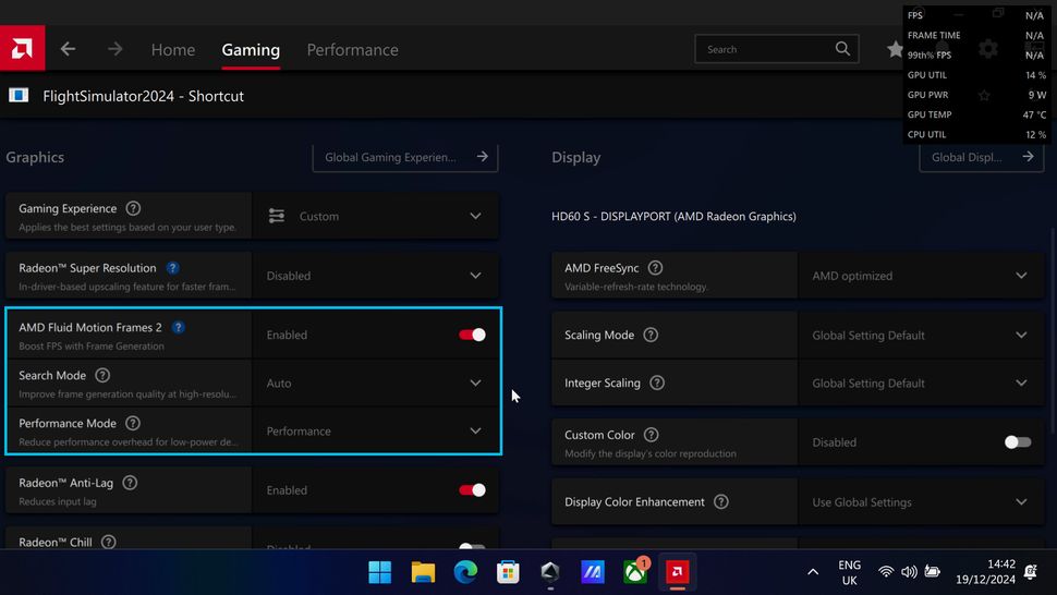 Does AMD's new "AFMF 2" increase FPS in Microsoft Flight Simulator 2024 ...