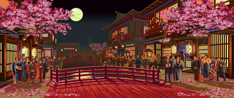 Classic game backdrops recreated as animated GIFs | Creative Bloq