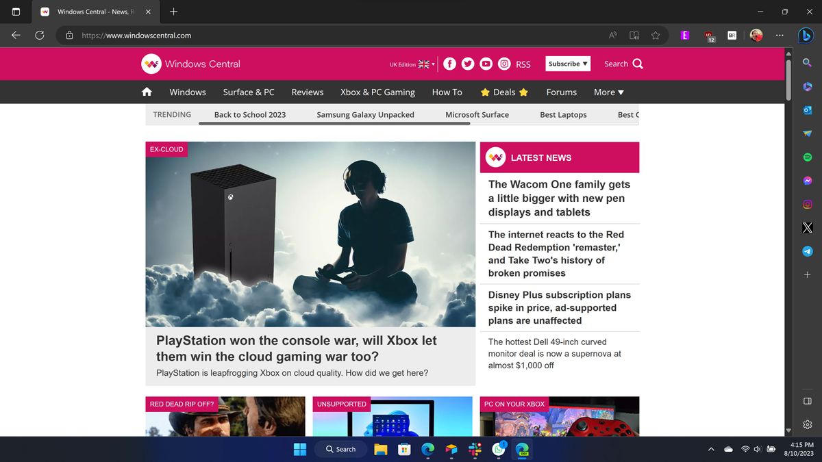 Microsoft Edge is about to get more touch-friendly | Windows Central