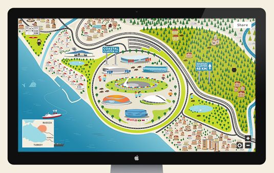 Gorgeous interactive map of the Sochi Winter Olympics | Creative Bloq