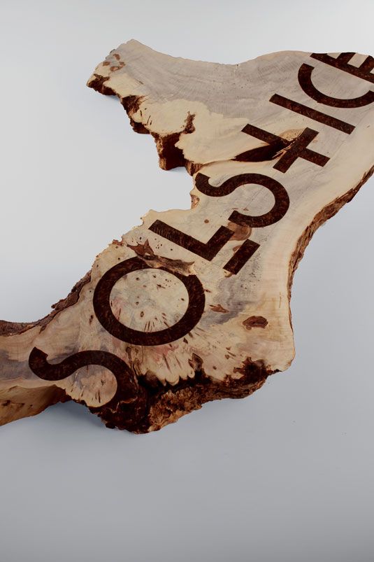 Pyrography meets typography at The Type Director's Club | Creative Bloq
