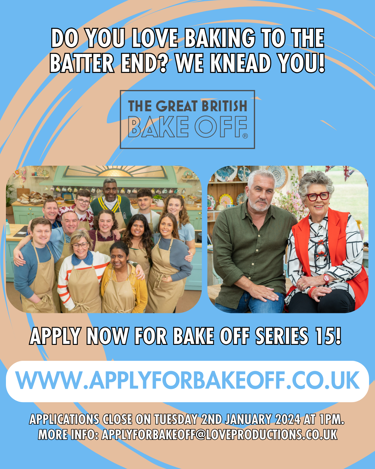 How to apply for The Great British Bake Off - including these money can ...