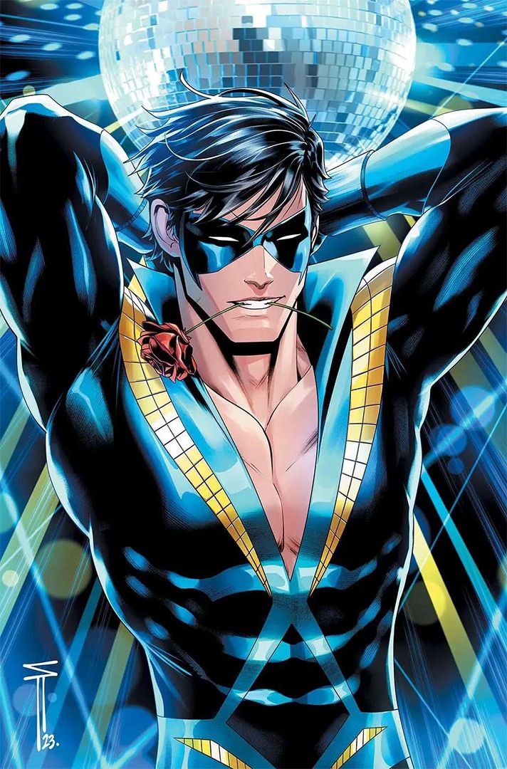 Official DC art revives flamboyant Nightwing costume | Creative Bloq