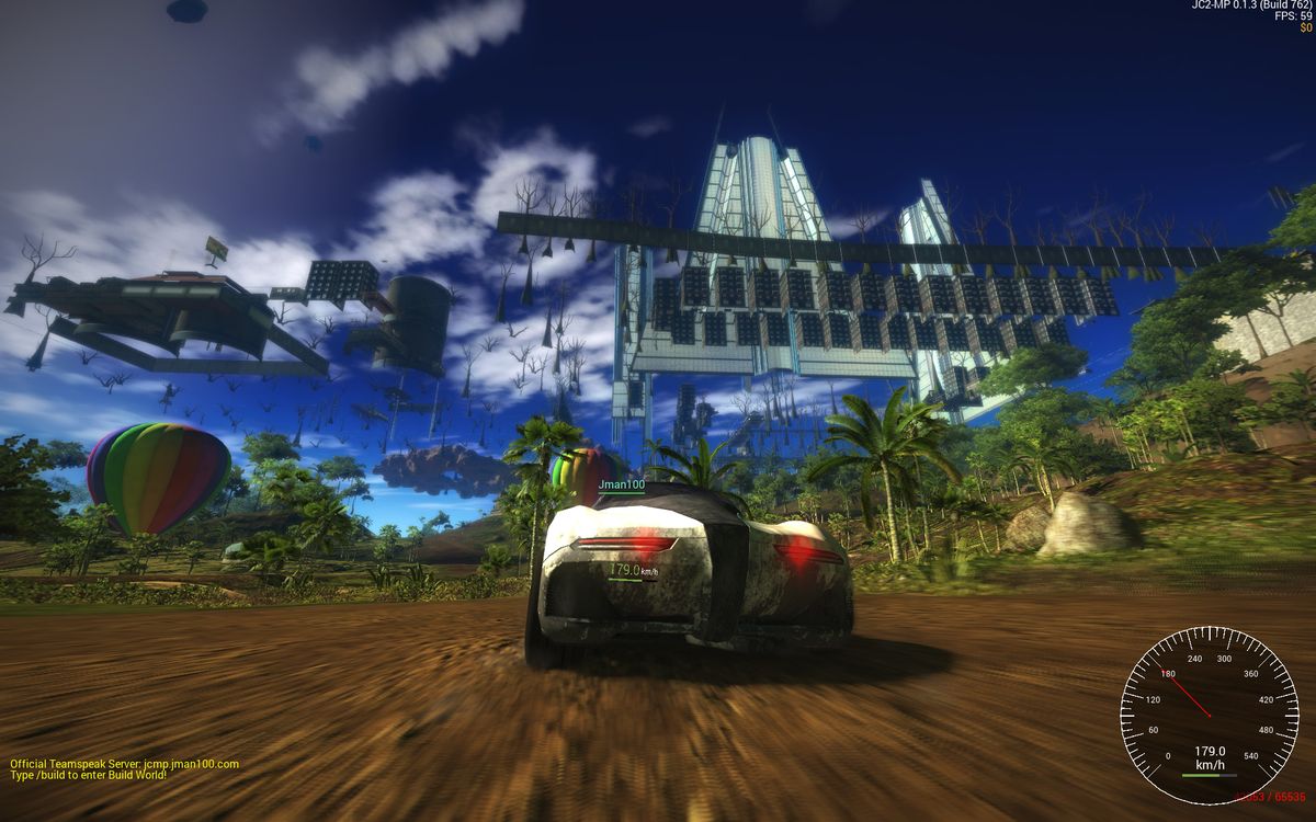 Just Cause 2 Multiplayer's best server is Build World, and it's full of ...