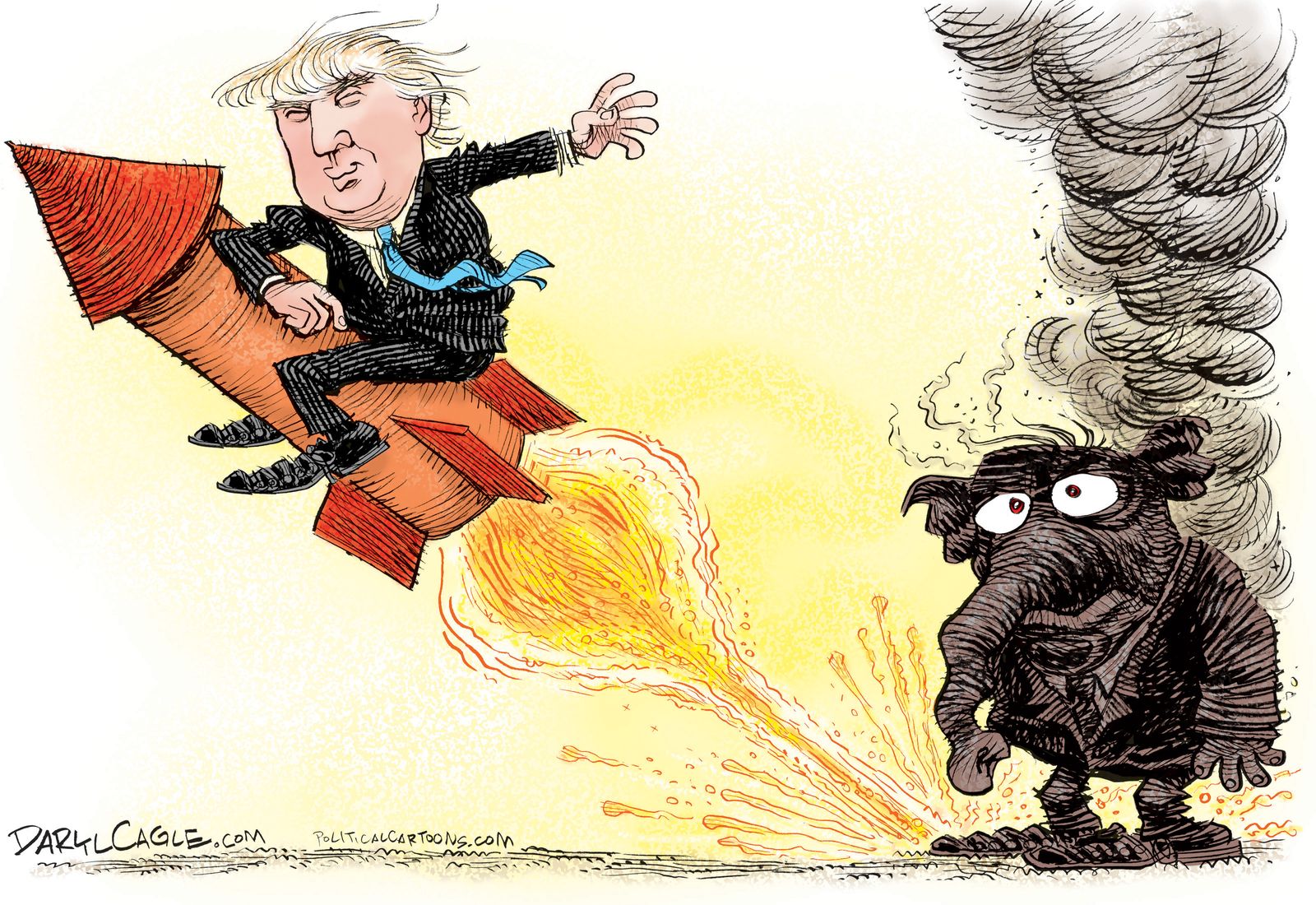 Political cartoon U.S. Donald Trump Polls GOP | The Week