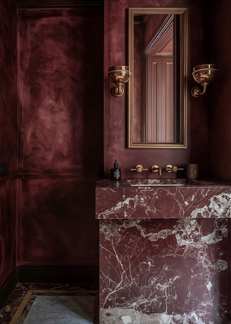 What Is Rosso Levanto? The Striking Marble Designers Love | Livingetc
