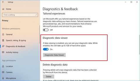 How to review and manage diagnostic data on Windows 10 April 2018 ...
