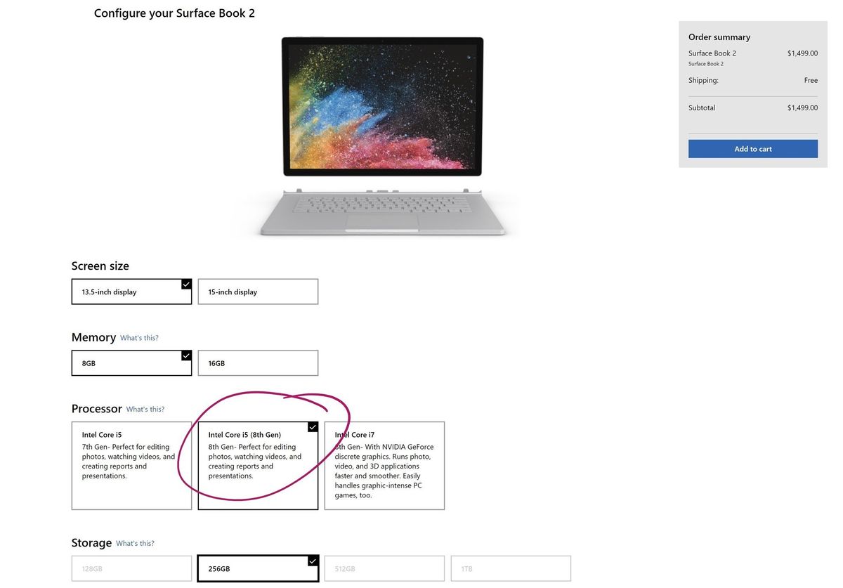 Surface Book 2 with 8th Gen Intel Core i5 processor now available to ...