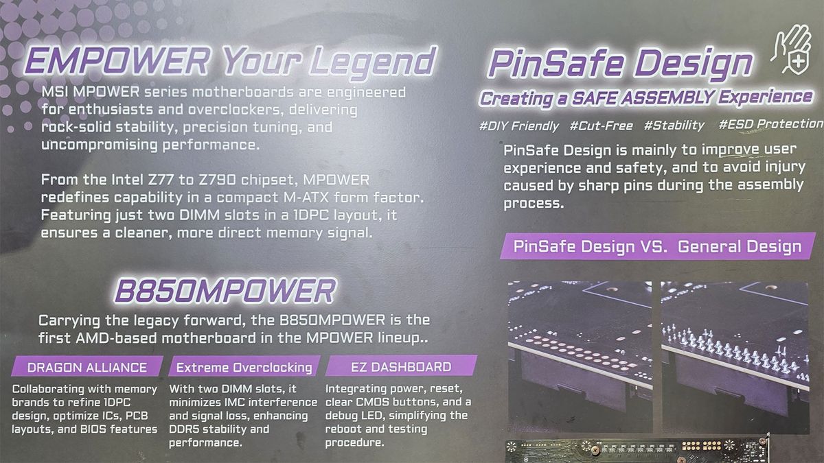 MSI’s new PinSafe Design motherboard promises no more pricked fingers ...