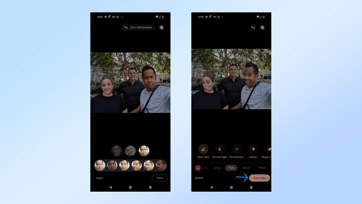 How to use the Best Take photo editing feature on the Google Pixel 8 ...