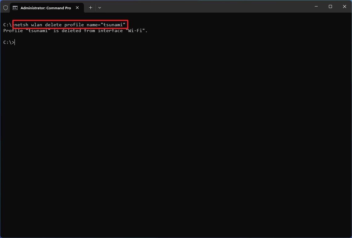 How to control Wi-Fi networks from Command Prompt on Windows 11 ...