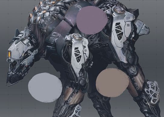Learn core 2D art techniques to design a fierce robot concept ...