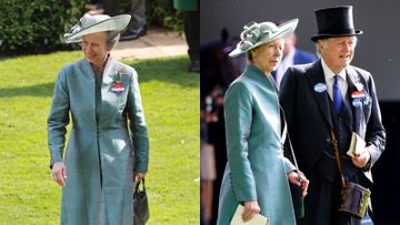 Princess Anne wears 'awesome' two-toned satin dress at Royal Ascot ...