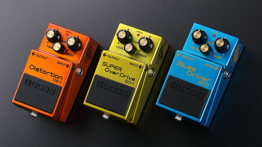 Boss celebrates its classic pedals with metallic finish 50th ...