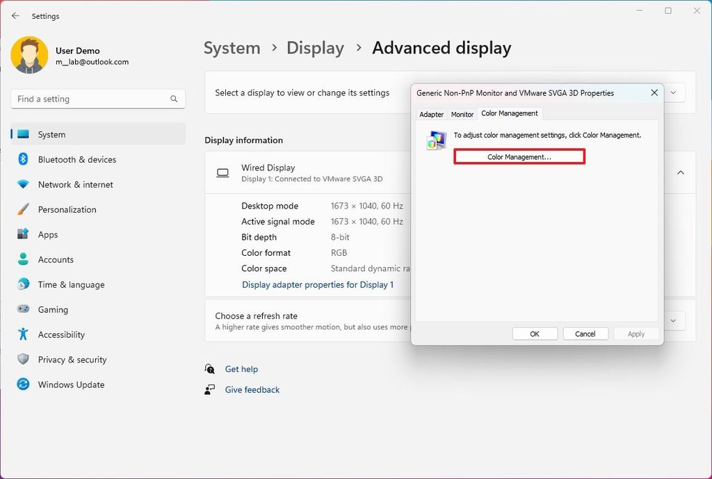 How to get correct color profile for your monitor on Windows 11 ...