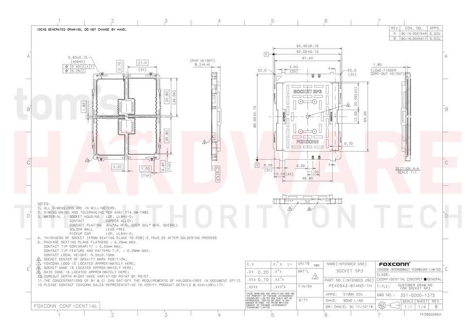 Exclusive Threadripper Socket TR4 Schematics, Cooler Compatibility ...