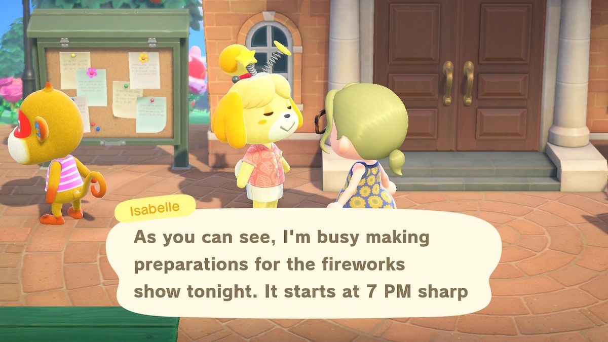 Here's Animal Crossing: New Horizons fireworks work | GamesRadar+