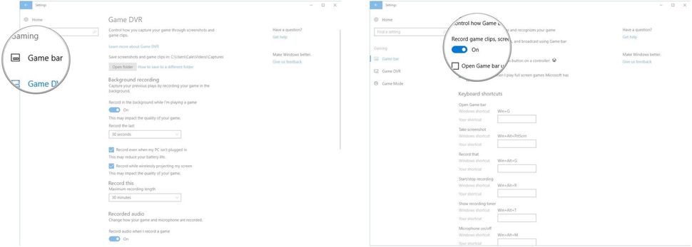 How to disable the Xbox Game Bar and Game DVR in Windows 10 | Windows ...