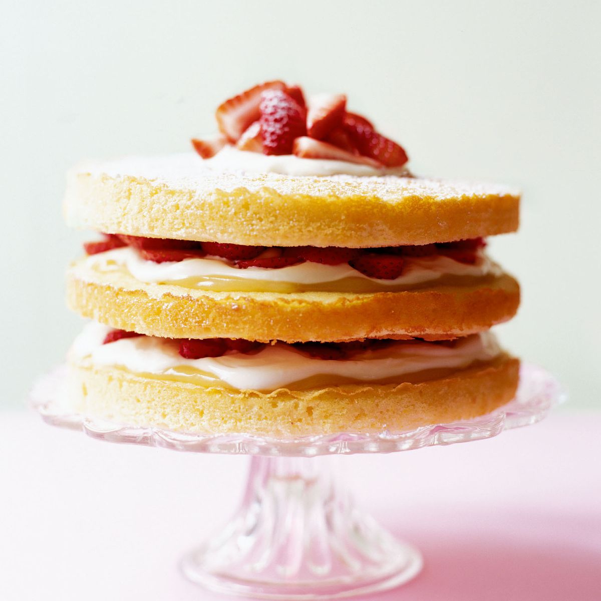 Strawberry and Lemon Triple-Layer Cake | Dessert Recipes | Woman & Home
