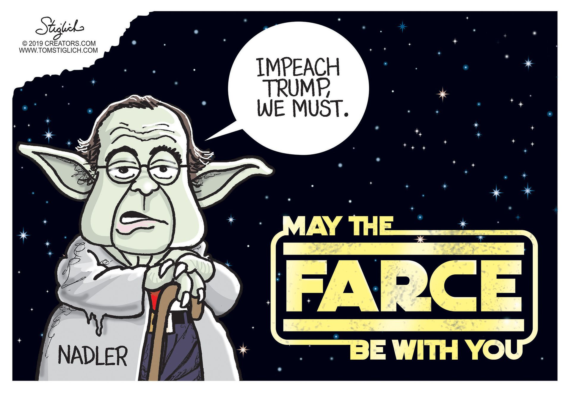 Political Cartoon U.S. Star Wars Nadler May The Farce Be With You | The ...