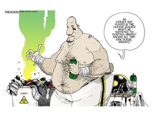 Editorial cartoon Michael Sam NFL | The Week