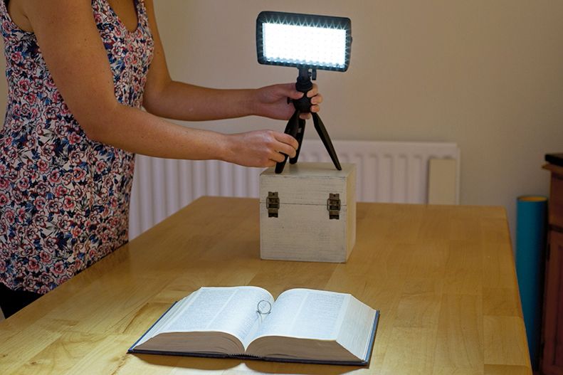 Artistic shadows: create a classic ring heart shadow on a book image ...