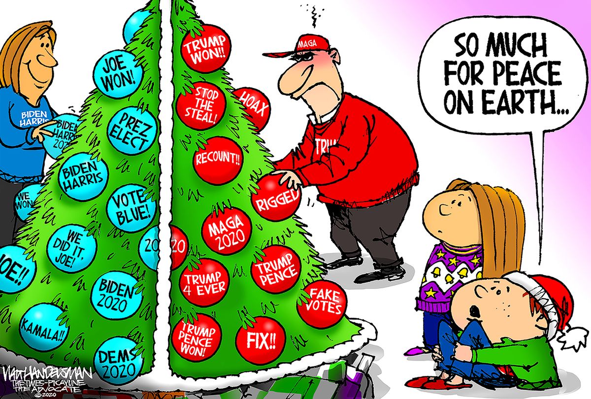 Political Cartoon U.S. Biden Trump Christmas | The Week