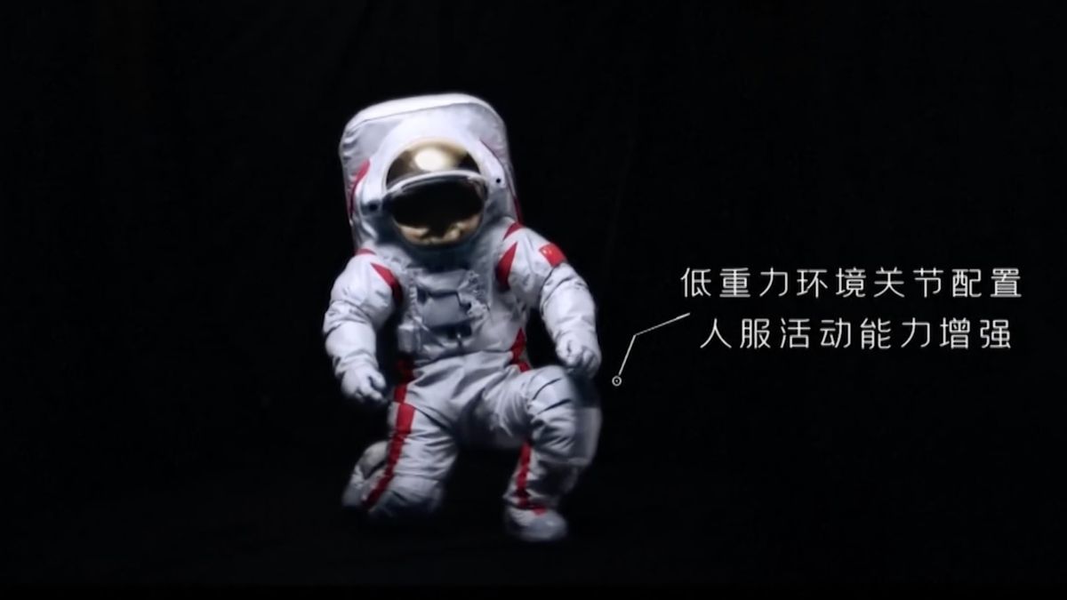 China unveils spacesuit for moonwalking astronauts (video) | Space