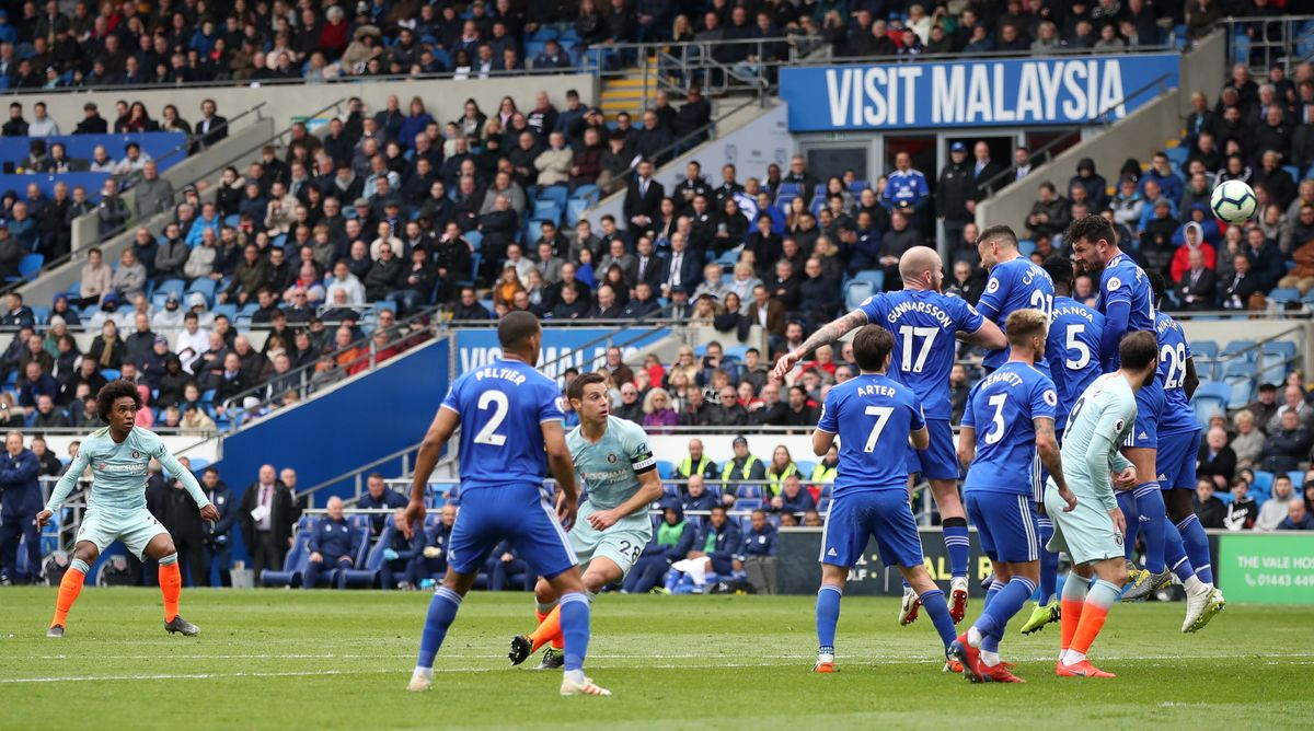 Chelsea edge past Cardiff after controversial late comeback | FourFourTwo
