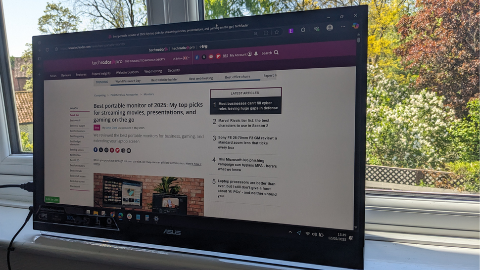 Asus ZenScreen MB27ACF 27in portable monitor review | TechRadar