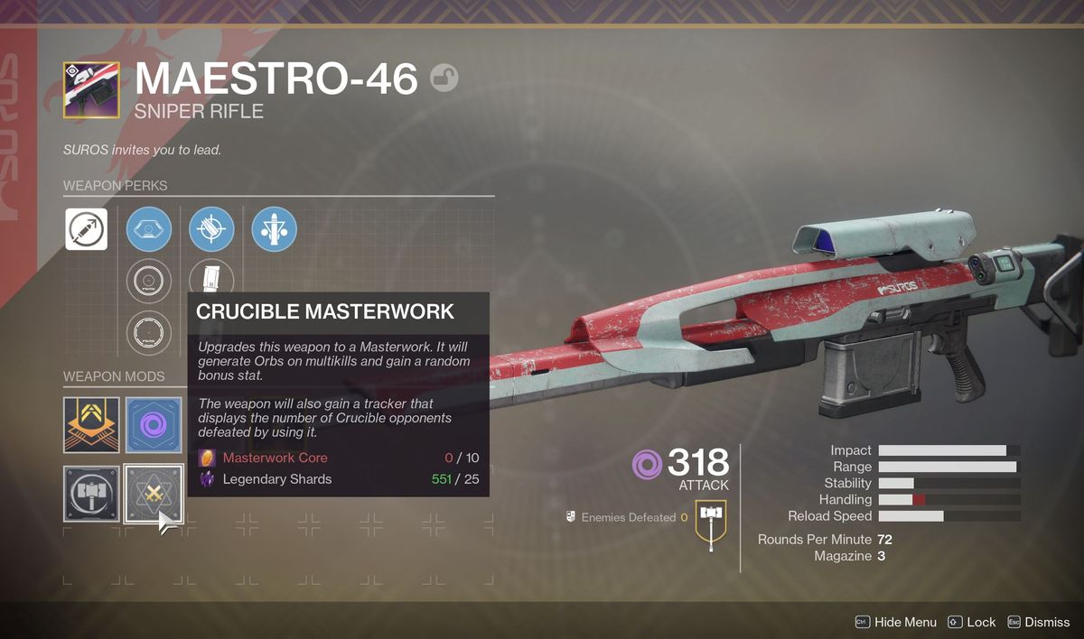 Destiny 2's Masterwork weapons: everything you need to know | PC Gamer