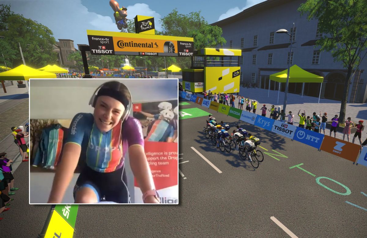 Brit April Tacey wins again on stage four of the women's virtual Tour ...