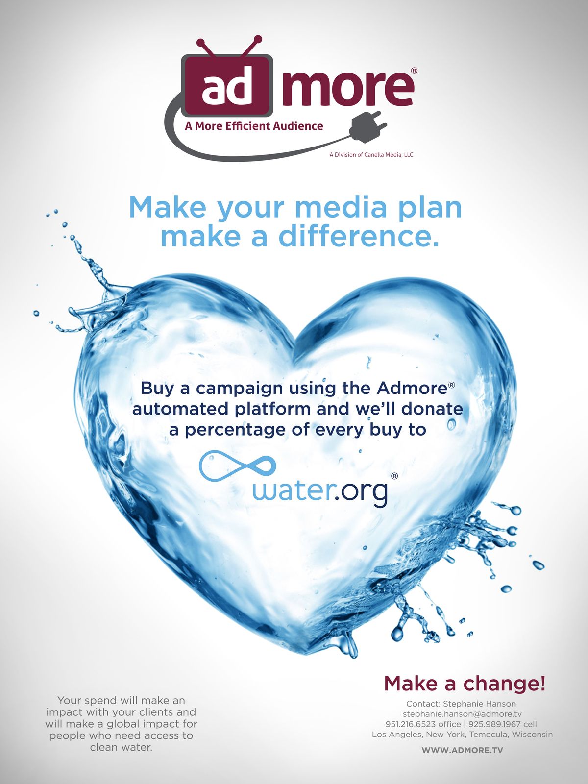 AdMore Targets Water.org for Pro-Social Effort | Next TV