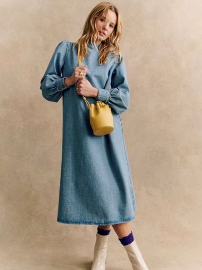 The Denim Dress Trend Has Arrived Just in Time for Spring Styling | Who ...