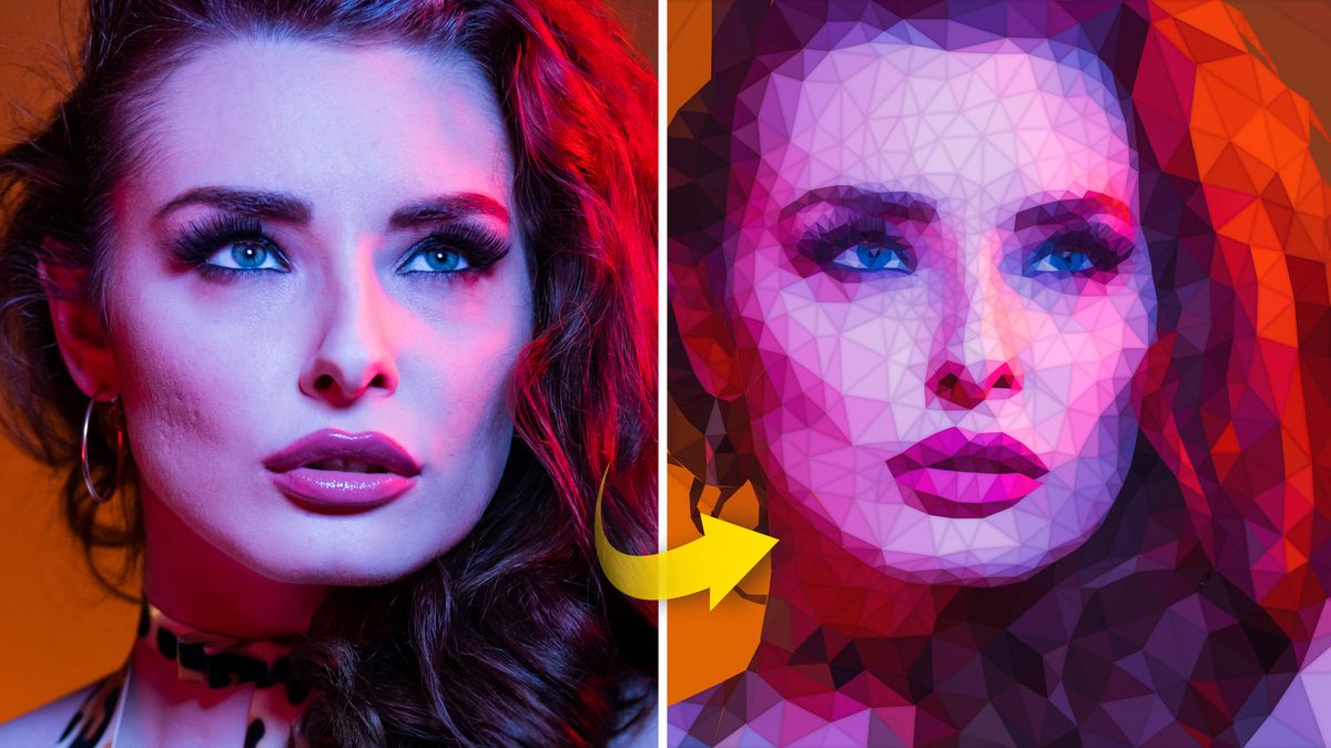 Create a fantastic polygon portrait in Affinity Photo with macro magic ...