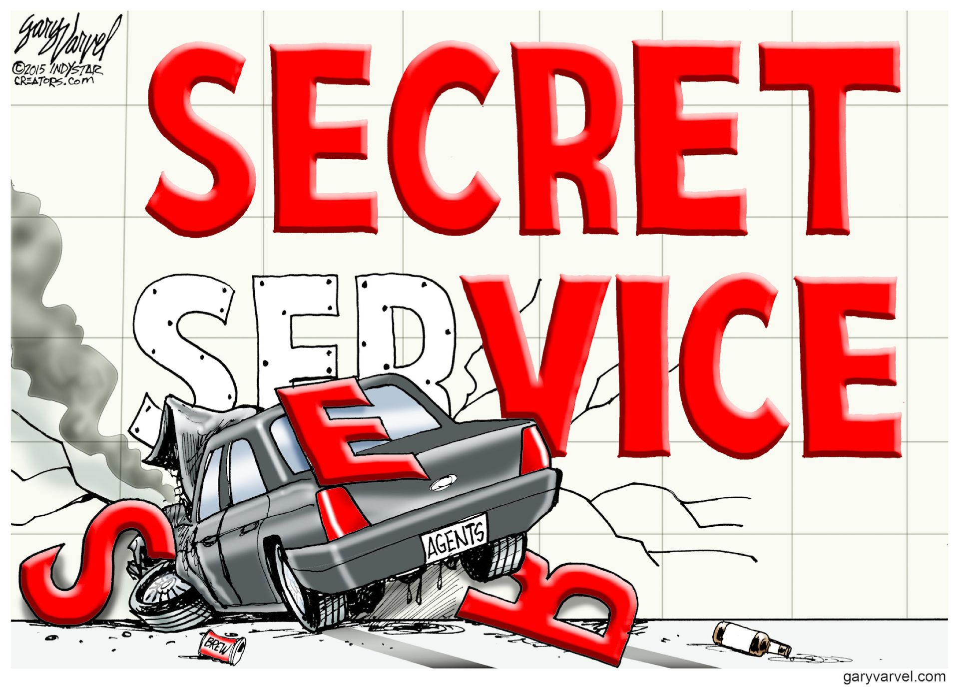 Political cartoon U.S. Secret Service | The Week