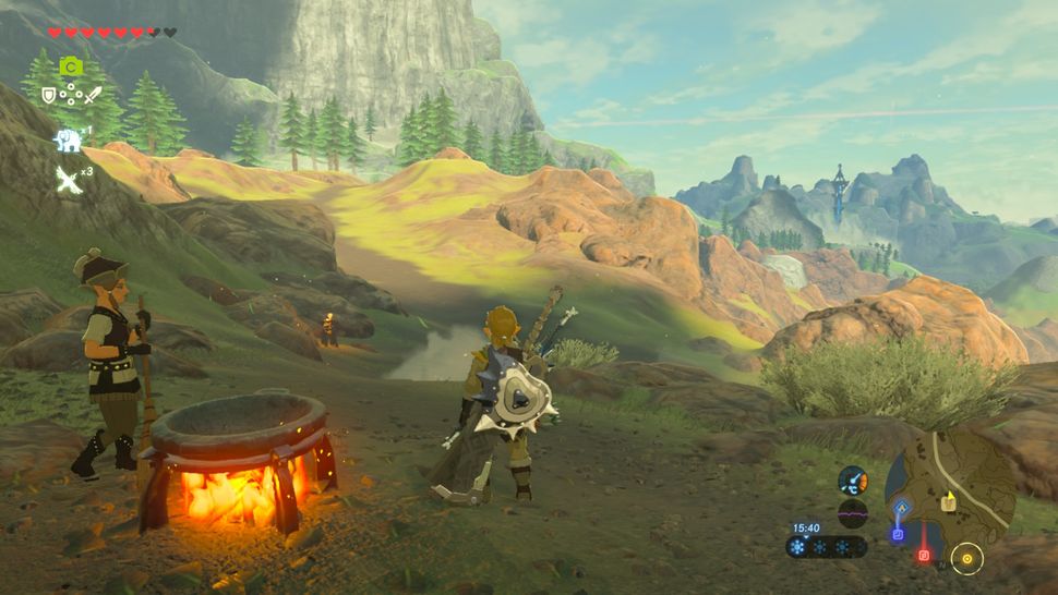 Legend of Zelda: Breath of the Wild: Shrine solutions: Eldin Tower ...