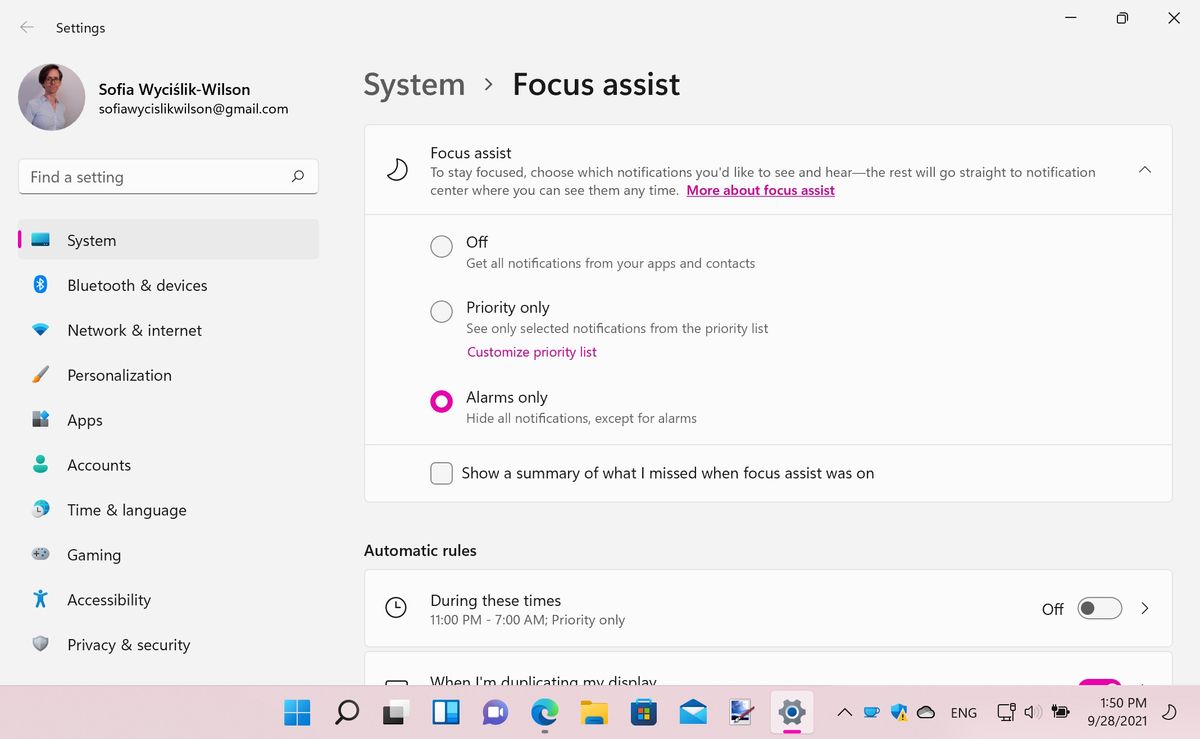 How to reduce distractions in Windows 11Use Focus Assist to keep on ...