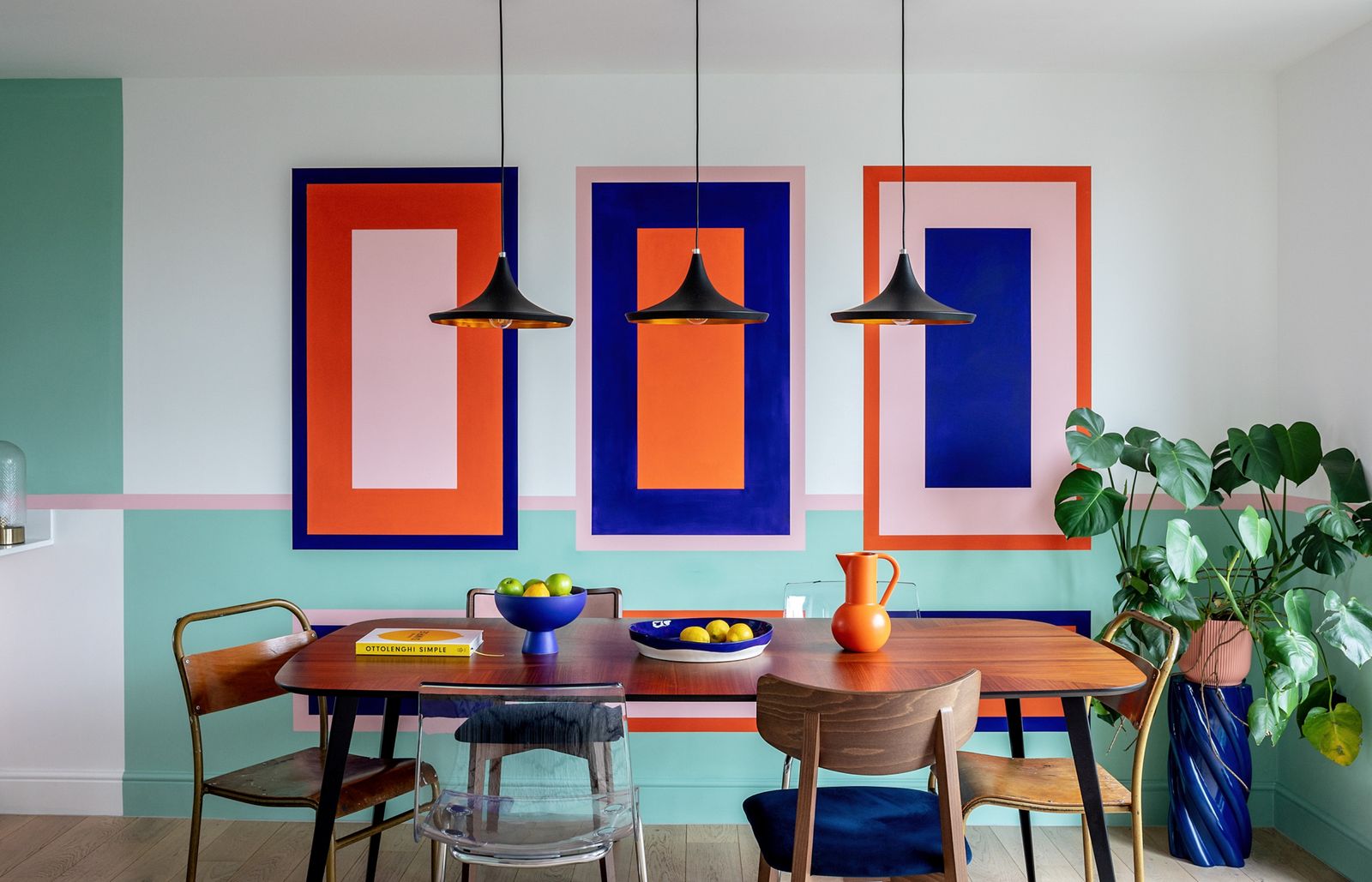 this London "new build" is filled with hundreds of colorful paint ideas