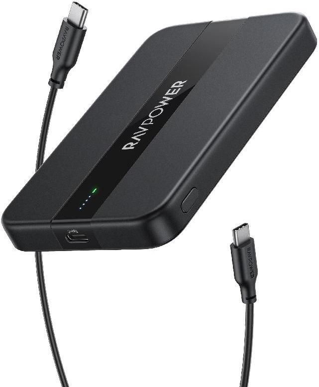 RAVPower Magnetic Wireless Power Bank for MagSafe review: Snap-on fast ...